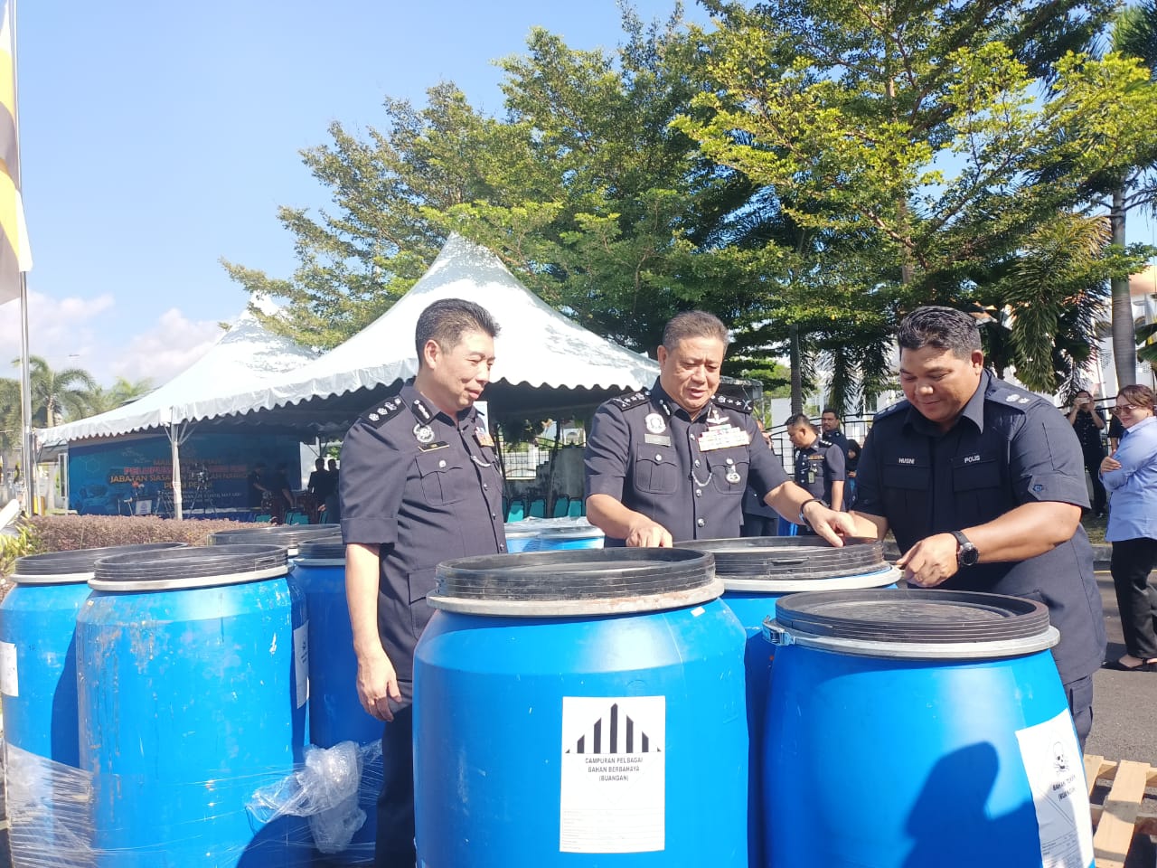 Polis Perak lupus dadah pelbagai jenis bernilai RM2.1 juta - MG Perak