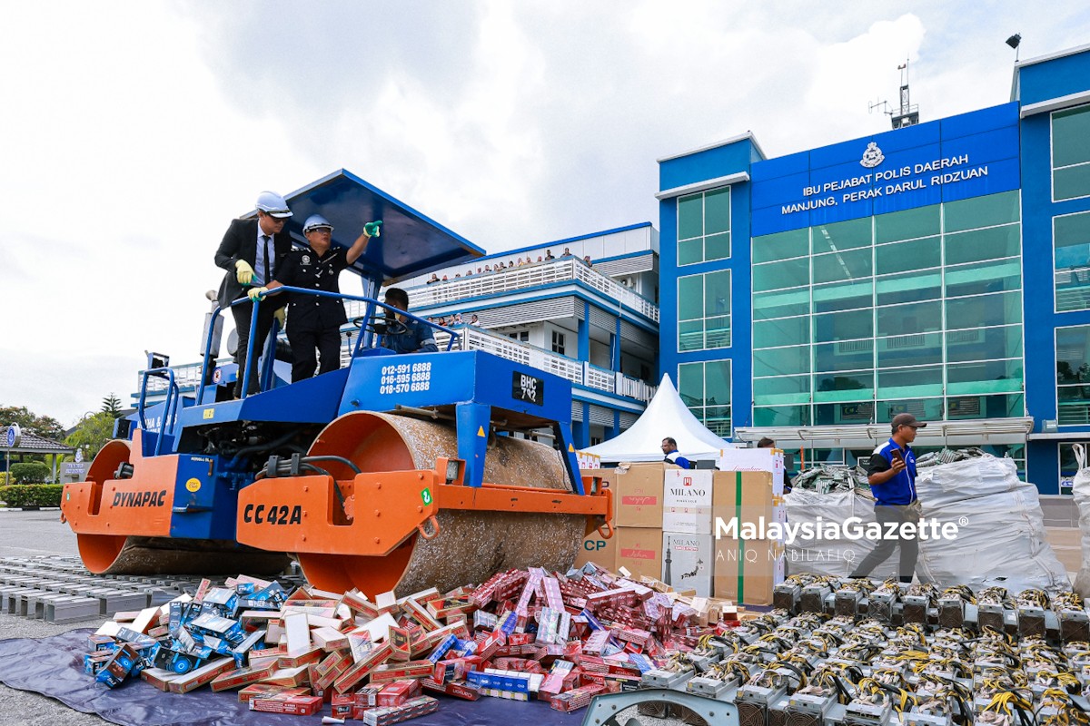 Polis Manjung lupus barang kes nilai RM1.16 juta - MG Perak