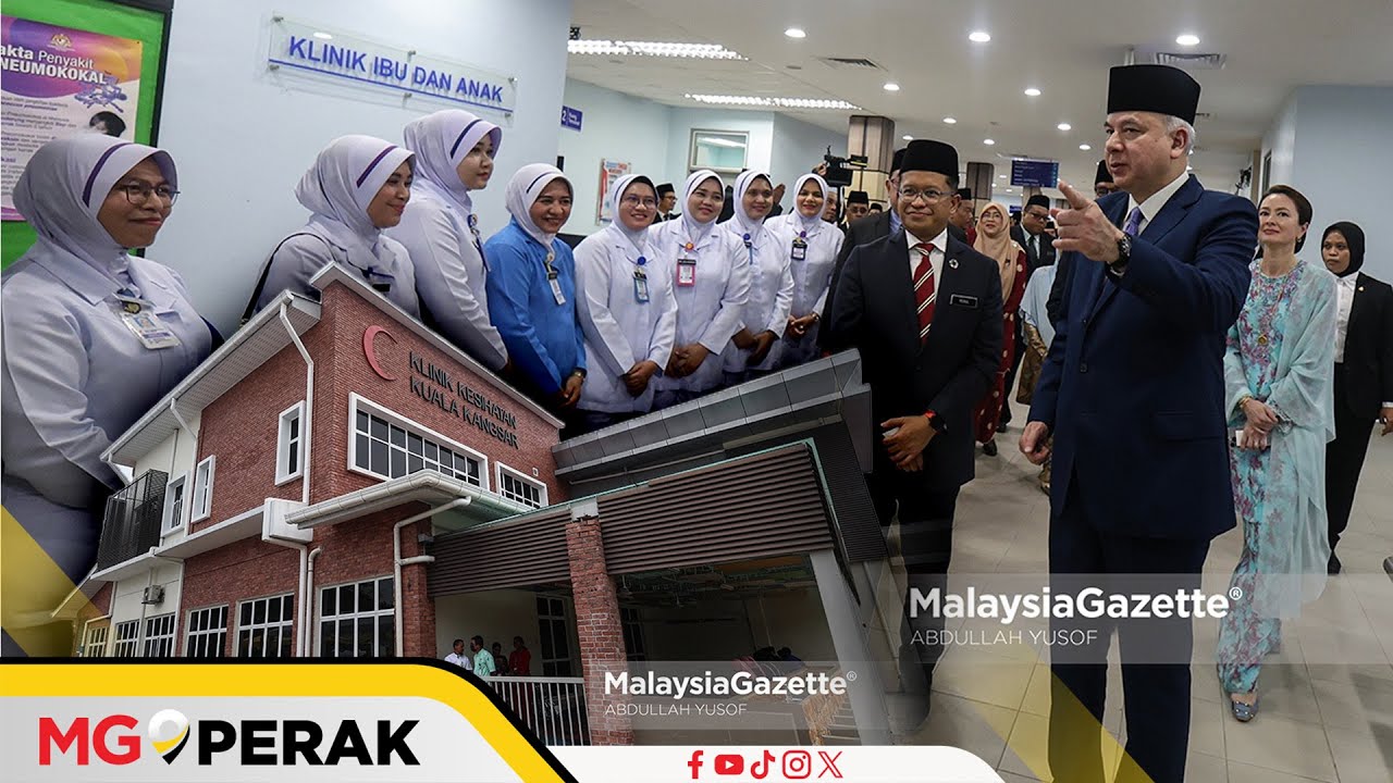 MGPerak: Sultan Perak Rasmi Klinik Kesihatan Kuala Kangsar - MG Perak