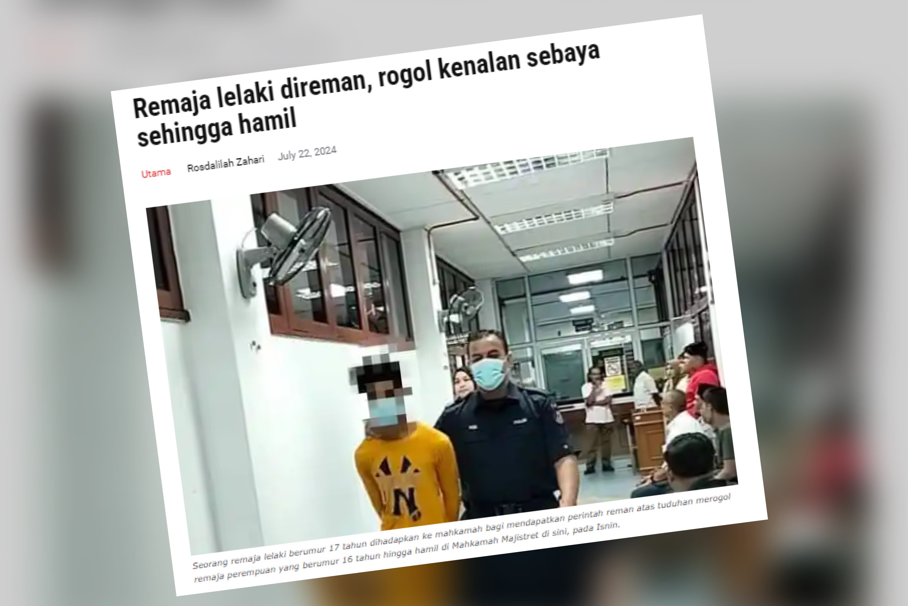 Kes rogol hingga hamil: Polis tahan seorang lagi suspek bantu siasatan ...