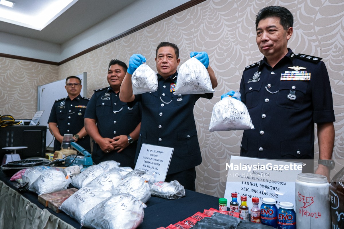 Polis serbu makmal dadah di Buntong, babit rampasan lebih RM300,000 - MG Perak