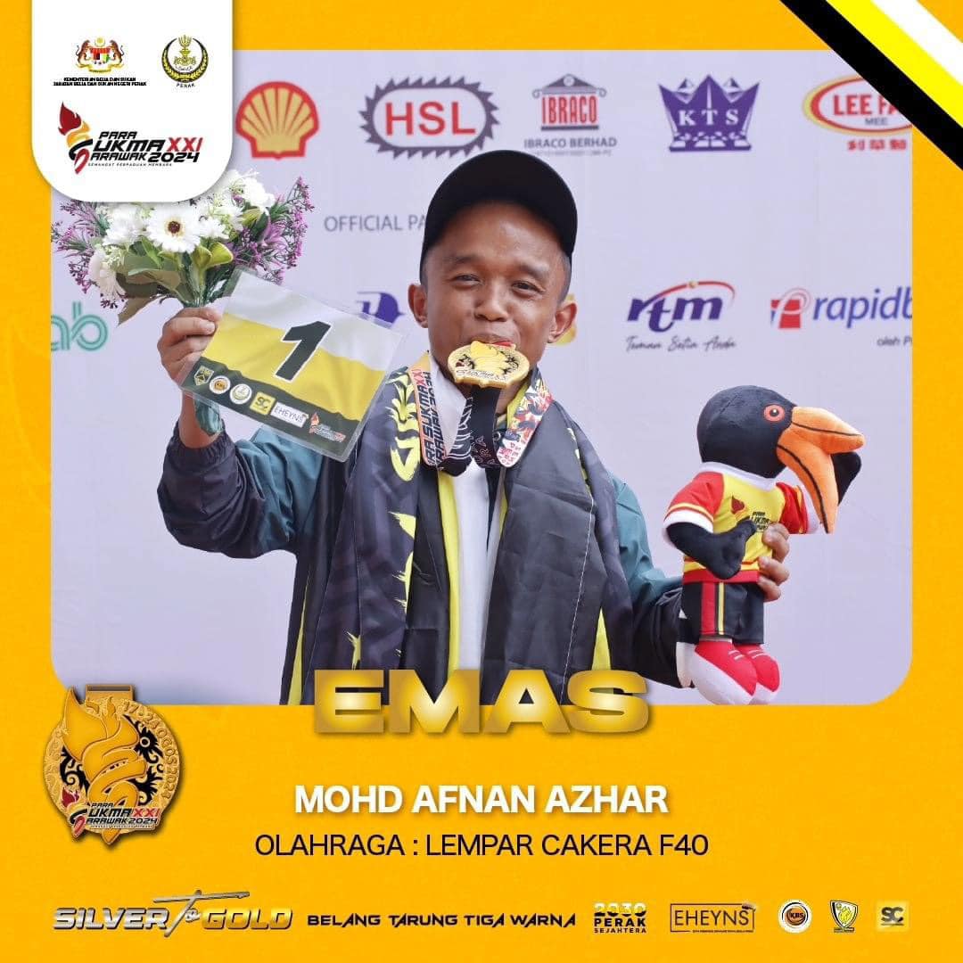 Para SUKMA 2024: Mohd Afnan sumbang emas pertama buat Perak - MG Perak