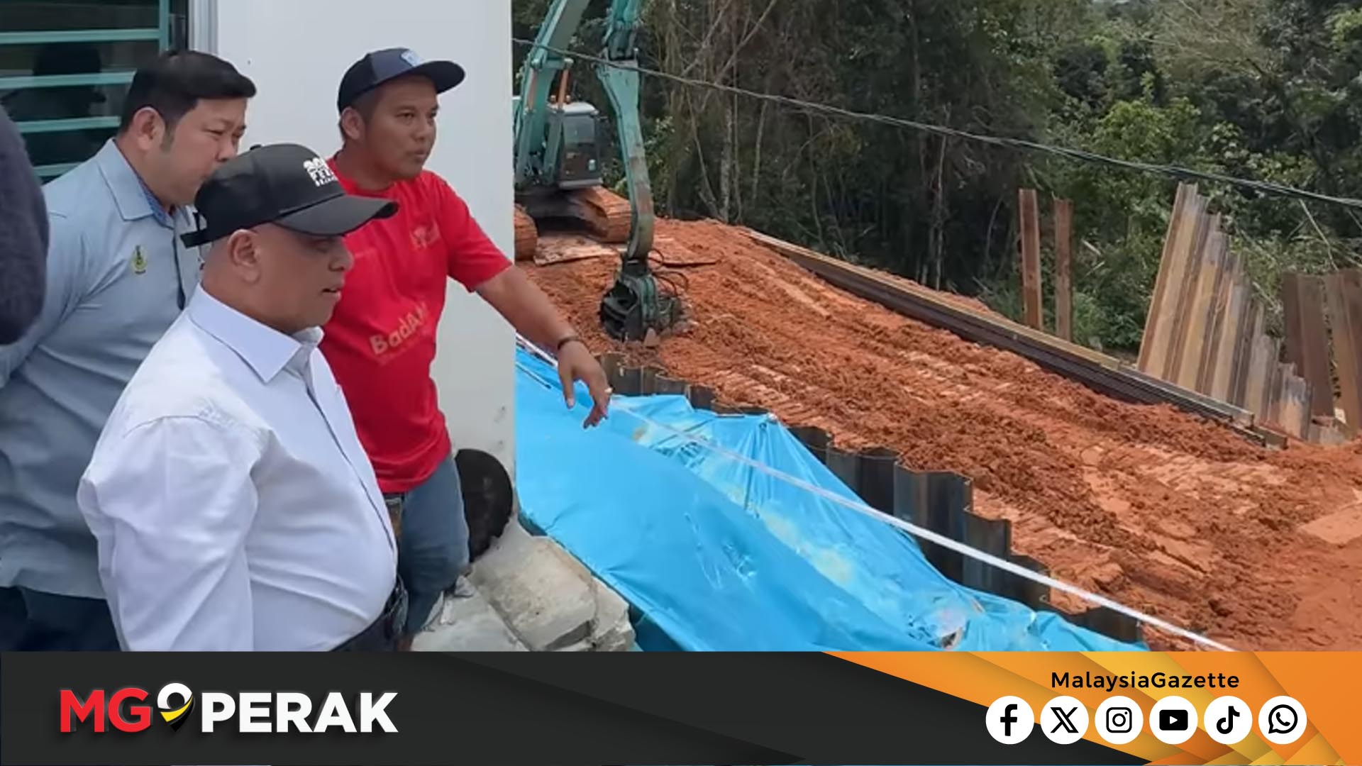 MGPerak: MB Perak Tinjau Lokasi Tanah Runtuh Di Taman Bunga Raya, Tapah ...