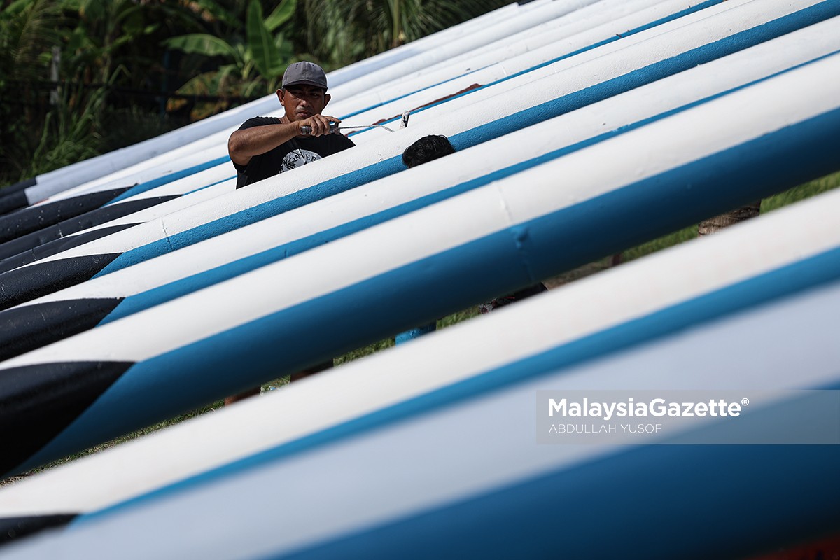 Persiapan Meriam Besi Kampung Talang - MG Perak