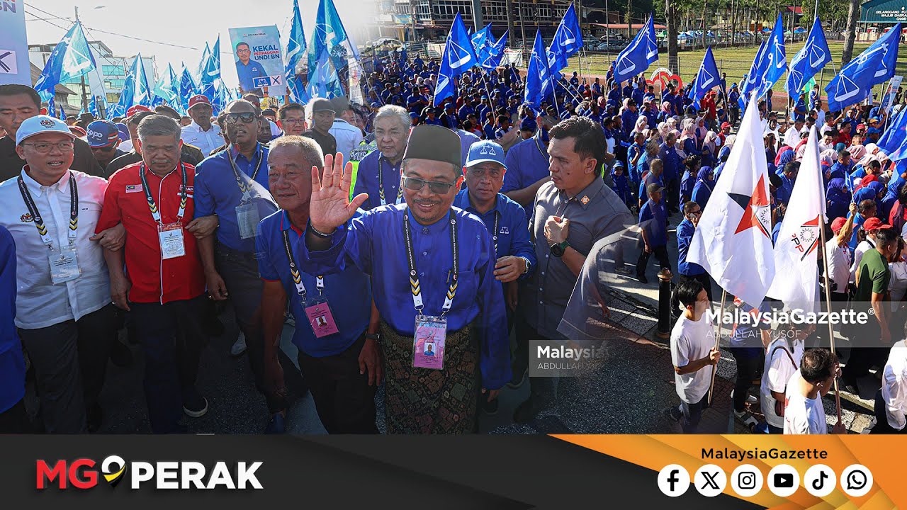 MGPerak: PRK Ayer Kuning: Lautan Biru Di Tapah - MG Perak